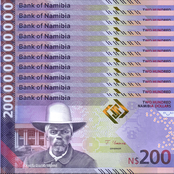 Achetez Banknotes - Namibia - 200 Dollars 2025 - Pick # NEW - Set 10 ...
