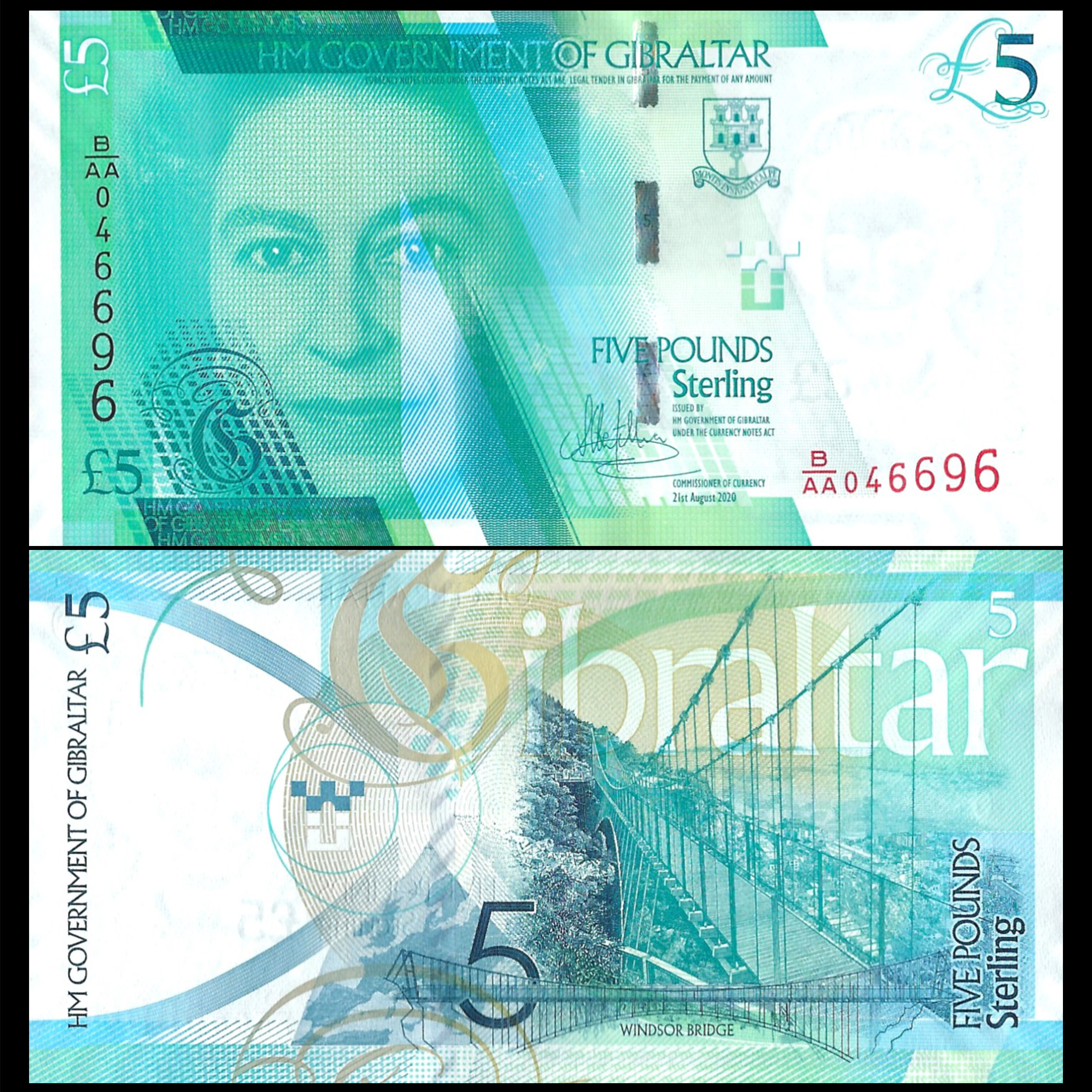 Buy Banknotes - Gibraltar - 5 Pounds 2020 - Pick- 42a / B136a | MoneyCorner