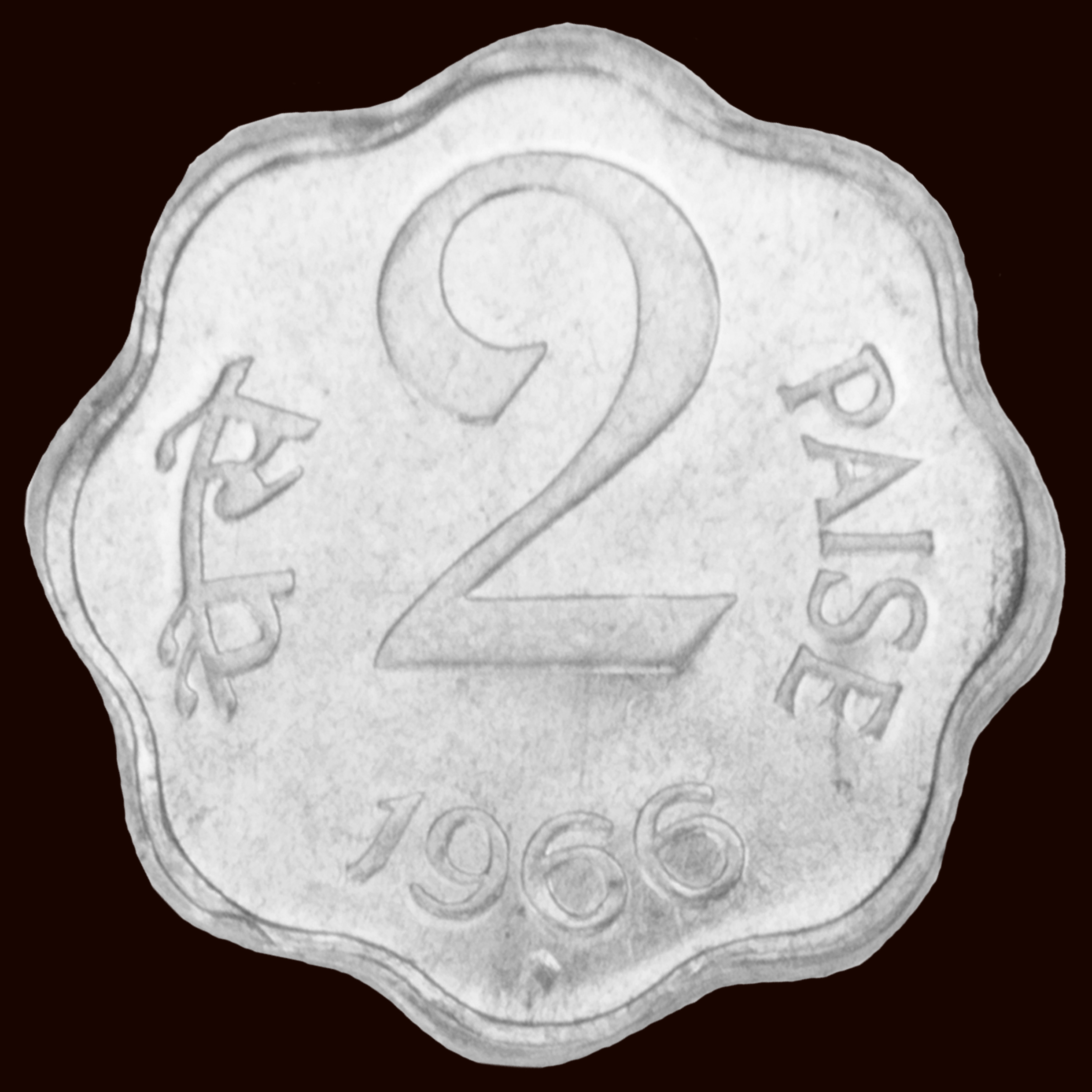 Coins - India - 2 Paise 1966 - KM# 13.1 - Coins | MoneyCorner