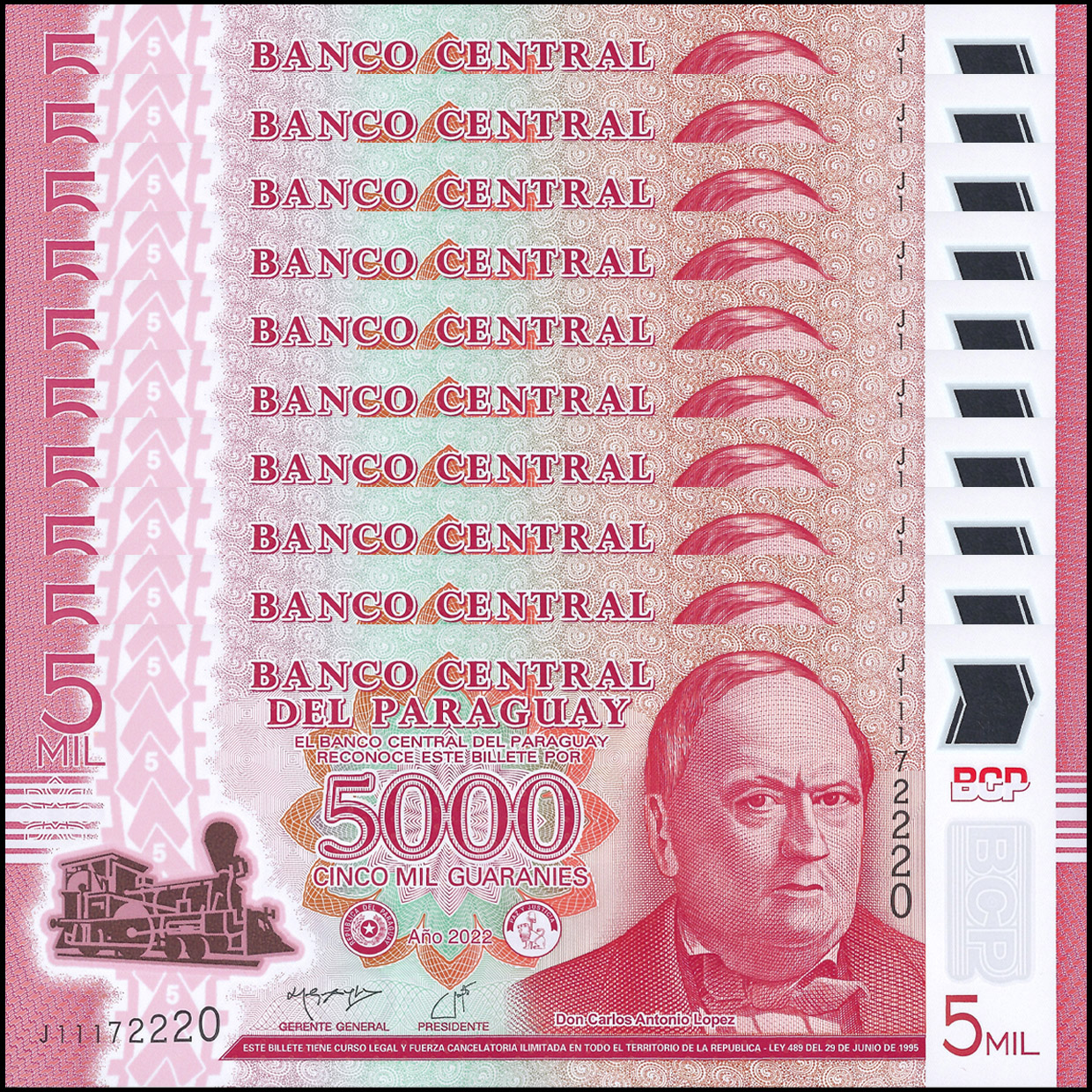 Buy Banknotes - Paraguay - 5000 Guaranies 2022 - Pick- NEW / B857d ...