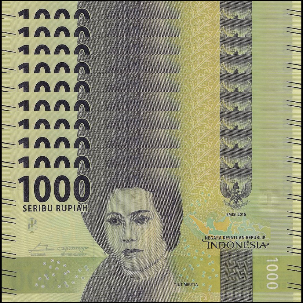 Buy Banknotes - Indonesia - 1000 Rupiah 2017 - Pick- 154b / B609b - Set ...