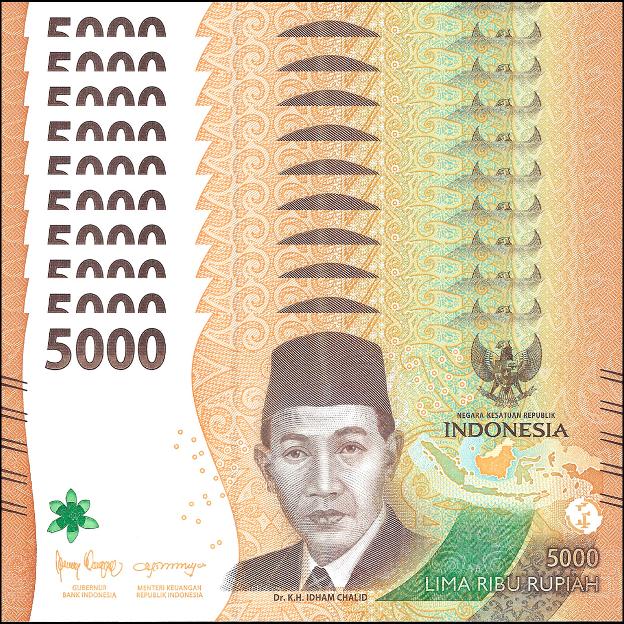 Buy Banknotes - Indonesia - 5000 Rupiah 2023 - Pick- NEW / B619b - Set ...