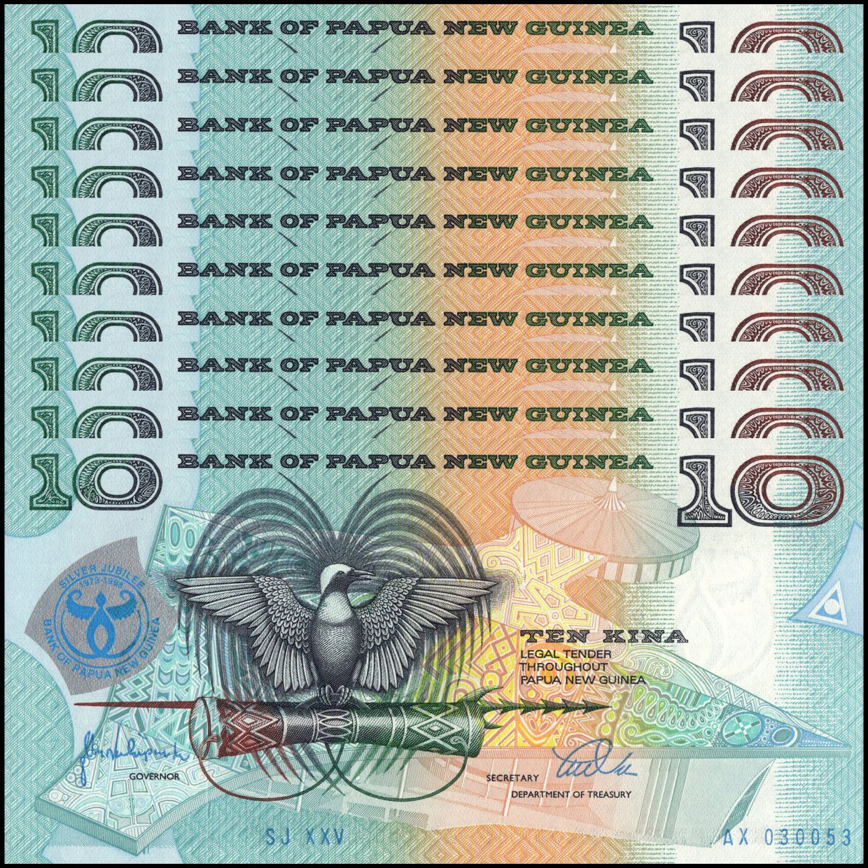 Buy Banknotes - Papua New Guinea - 10 Kina 1998 - Pick- 17 ...